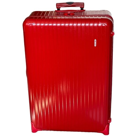 RIMOWA | Bags | Rare Rimowa Red Checkin Size Luxury Travel Bag | Poshmark